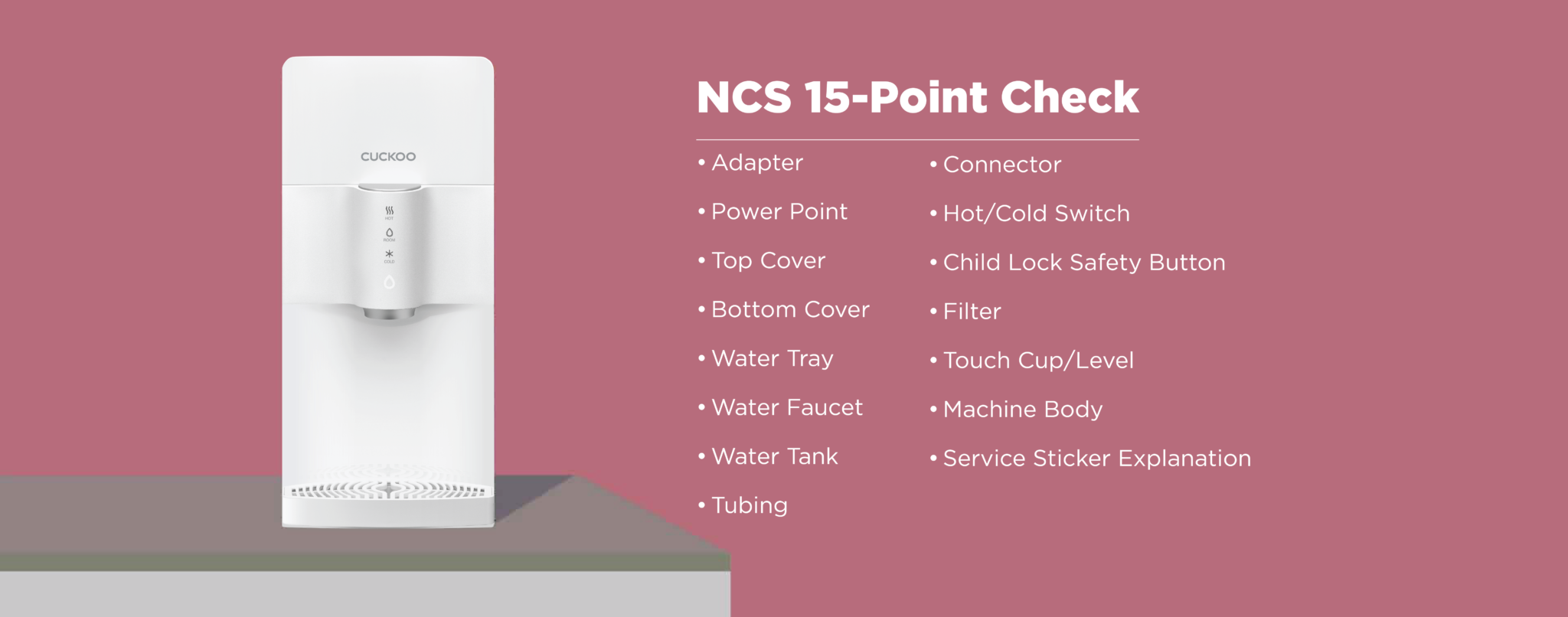 Water Purifier - Natural Care Service - CUCKOO Brunei